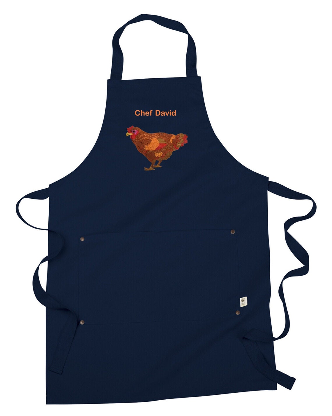 Personalized Embroidered Rooster Apron-mens Grilling-rooster Lover ...