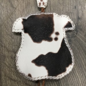 Pull Down Cute Cow Key Sleeve, Handmade Cow Key Keeper Pouch, Key Case ...