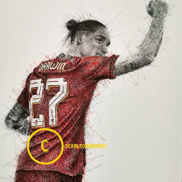 Darwin Nunez Drawing - Etsy