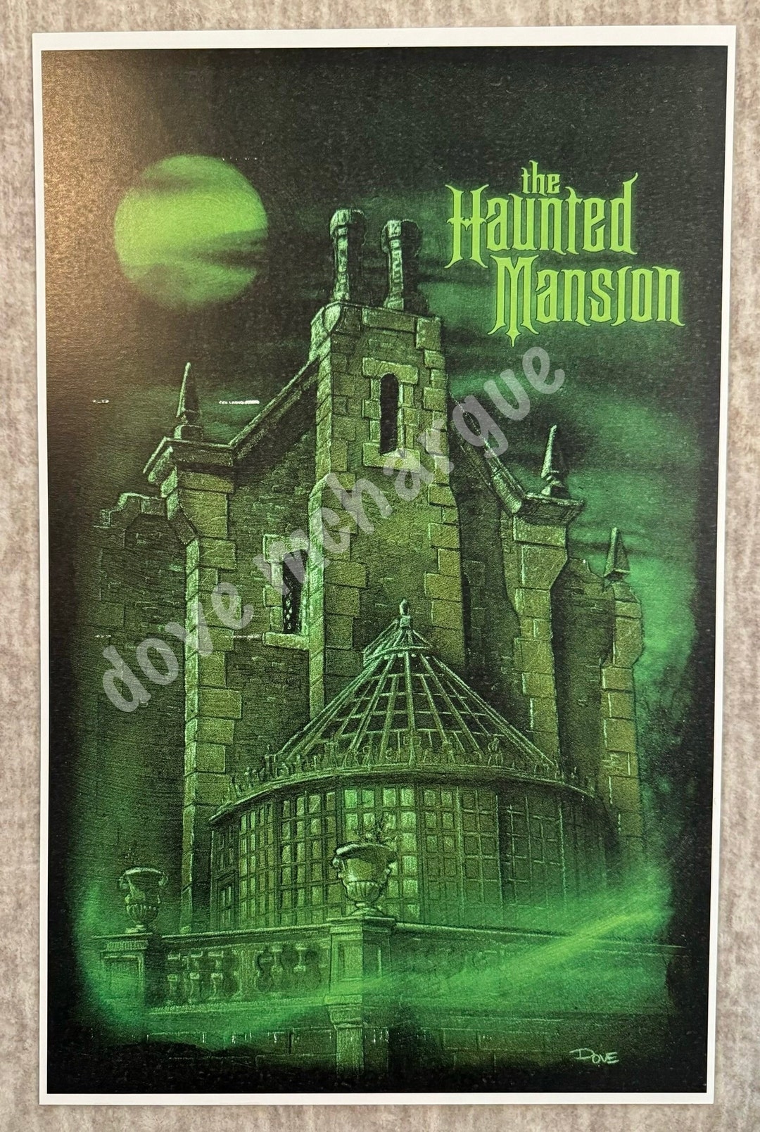 Haunted Mansion 'disneyworld' 11" X 17" Print - Etsy