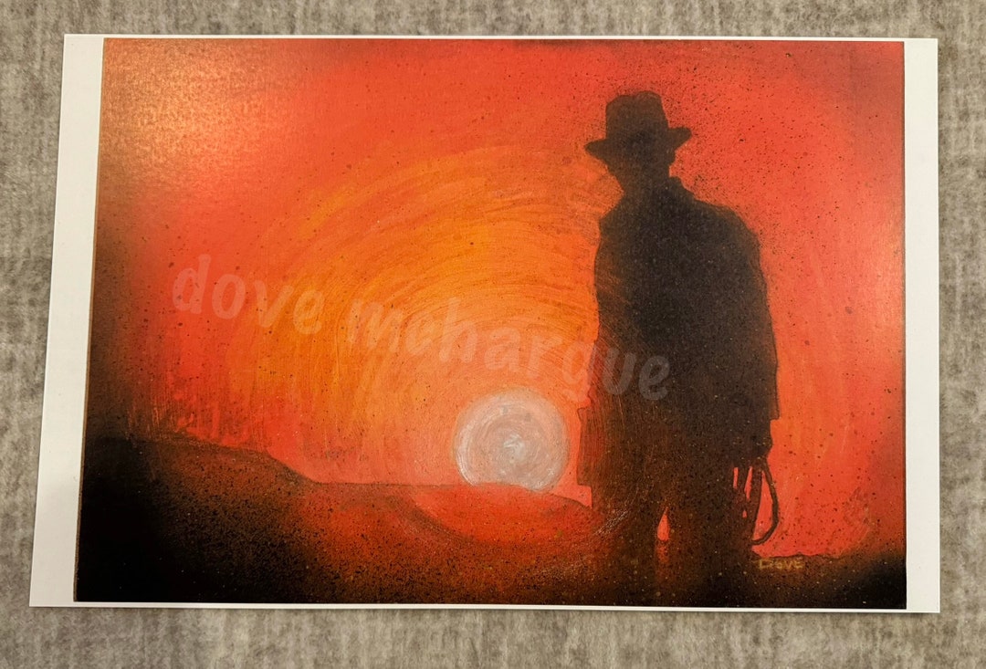 Indiana Jones 'indy Silhouette' 11" X 17" Print - Etsy