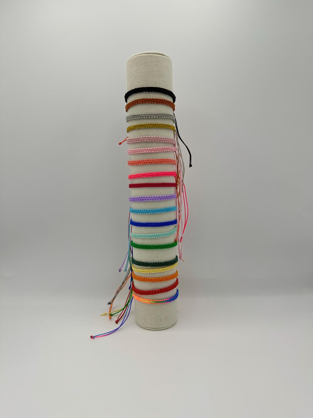 Single Color Square Knot Macrame Bracelet-nylon Thread - Etsy