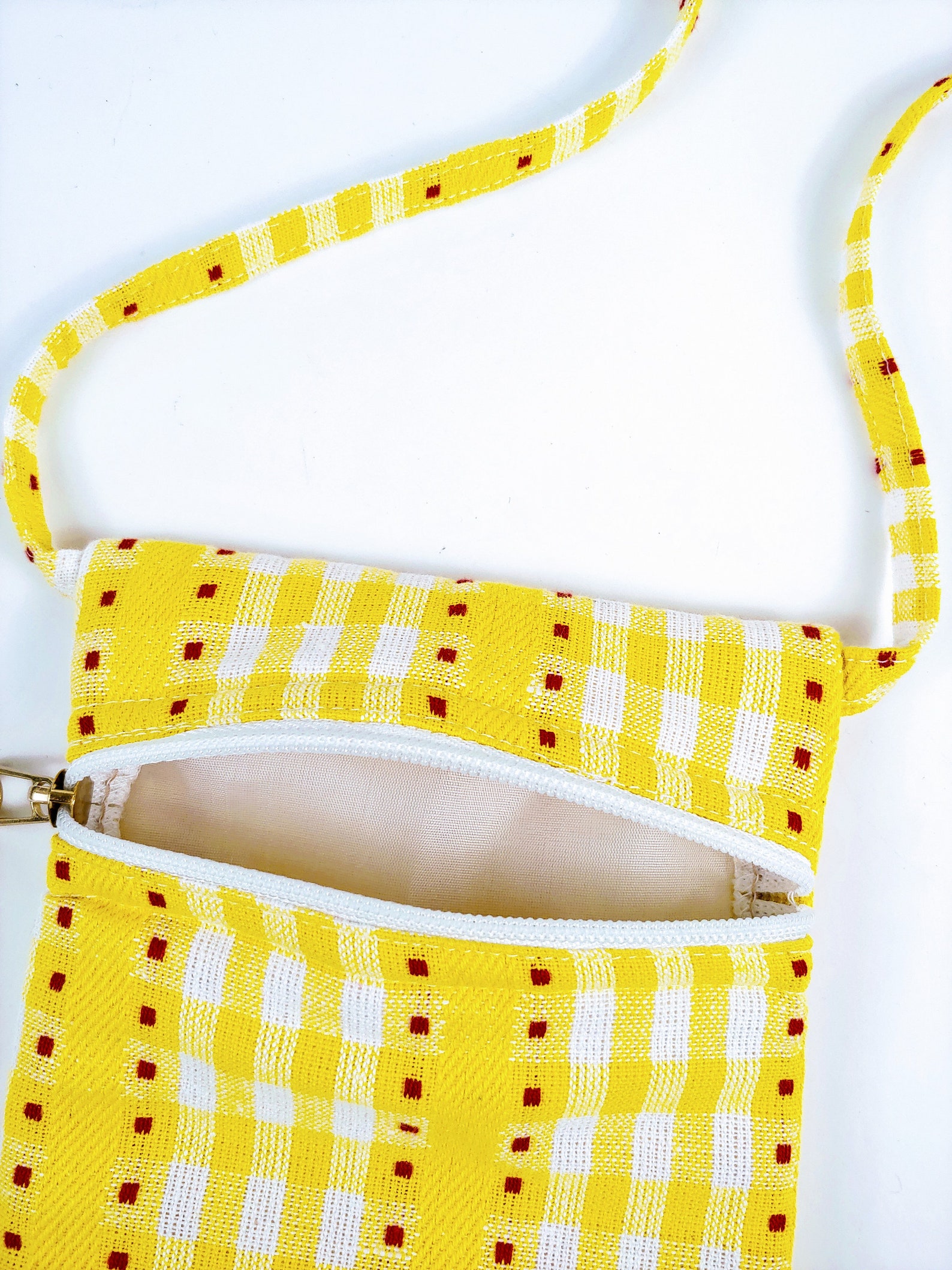 Yellow Purse, Cross Body Small Pouch, Hand Made Purse, Travel Pouch ...