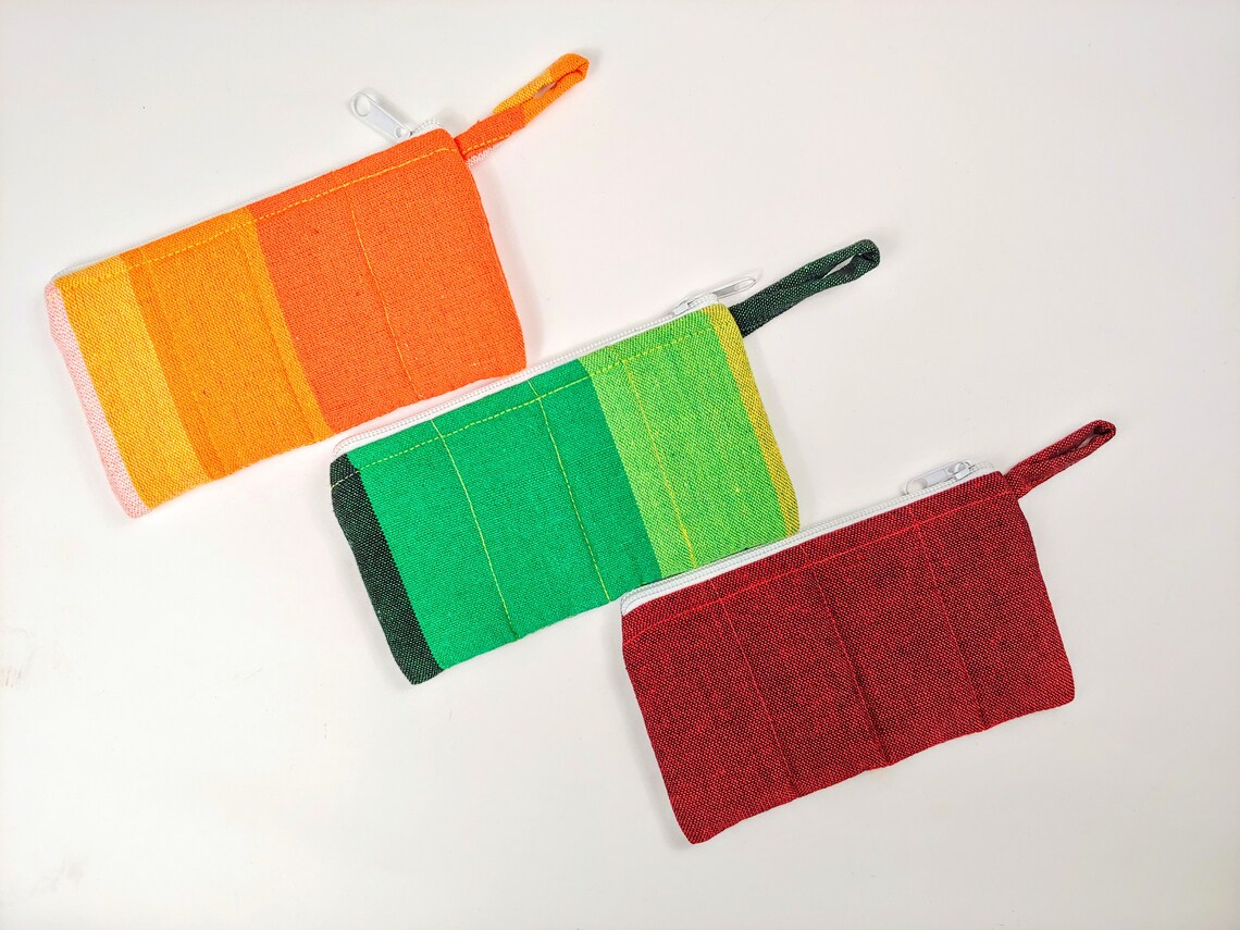 Pencil Case, Multi Colored Pencil Case, Hand Woven Pencil Case, Make up ...