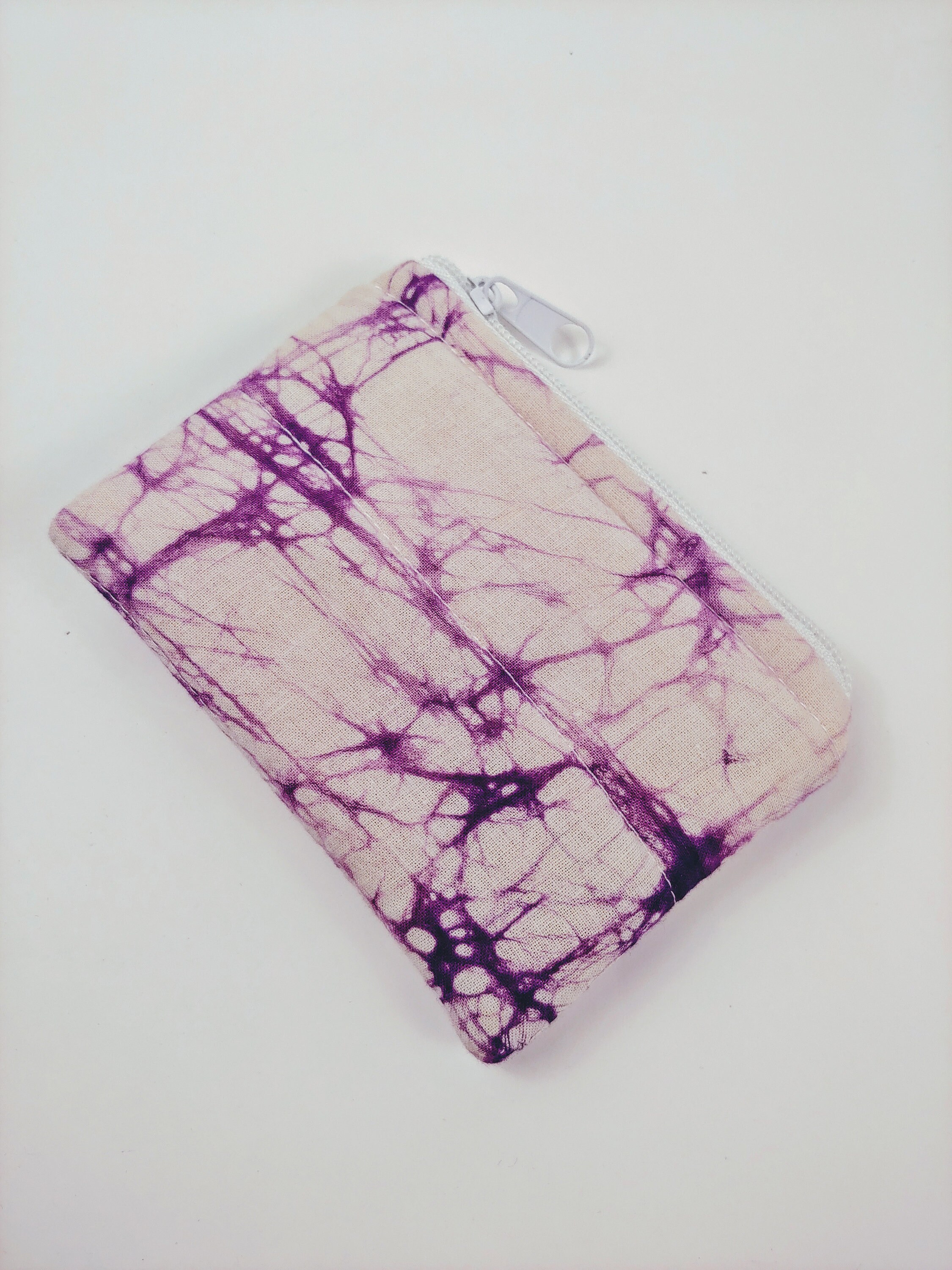 Hand Made Small Pouch, Coin Pouch, Coin Purse, Purple Purse, Batik ...