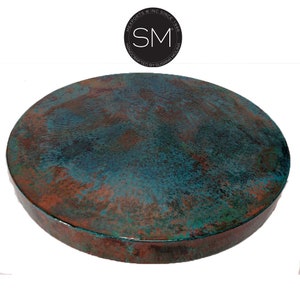 Dining Table Hammered Copper Handforged Base. Handcrafted - Etsy