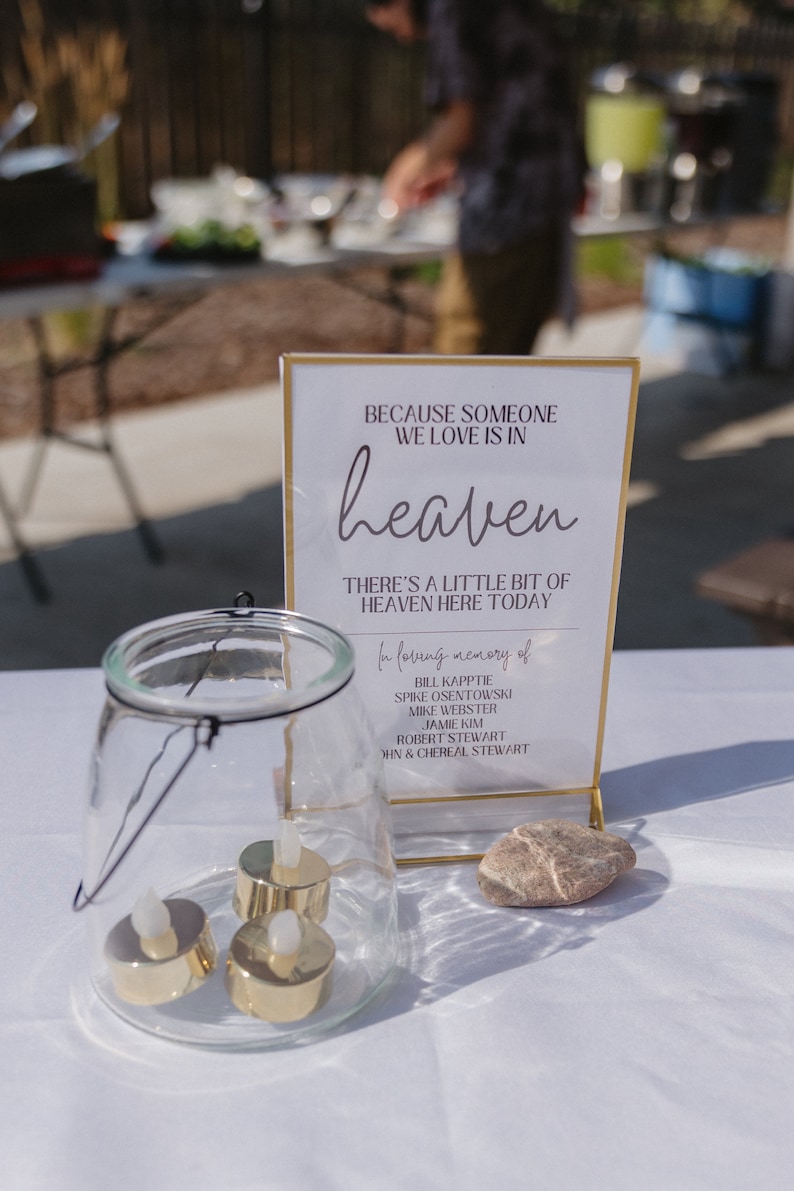 Memorial Table Sign **DIGITAL DOWNLOAD** - Etsy