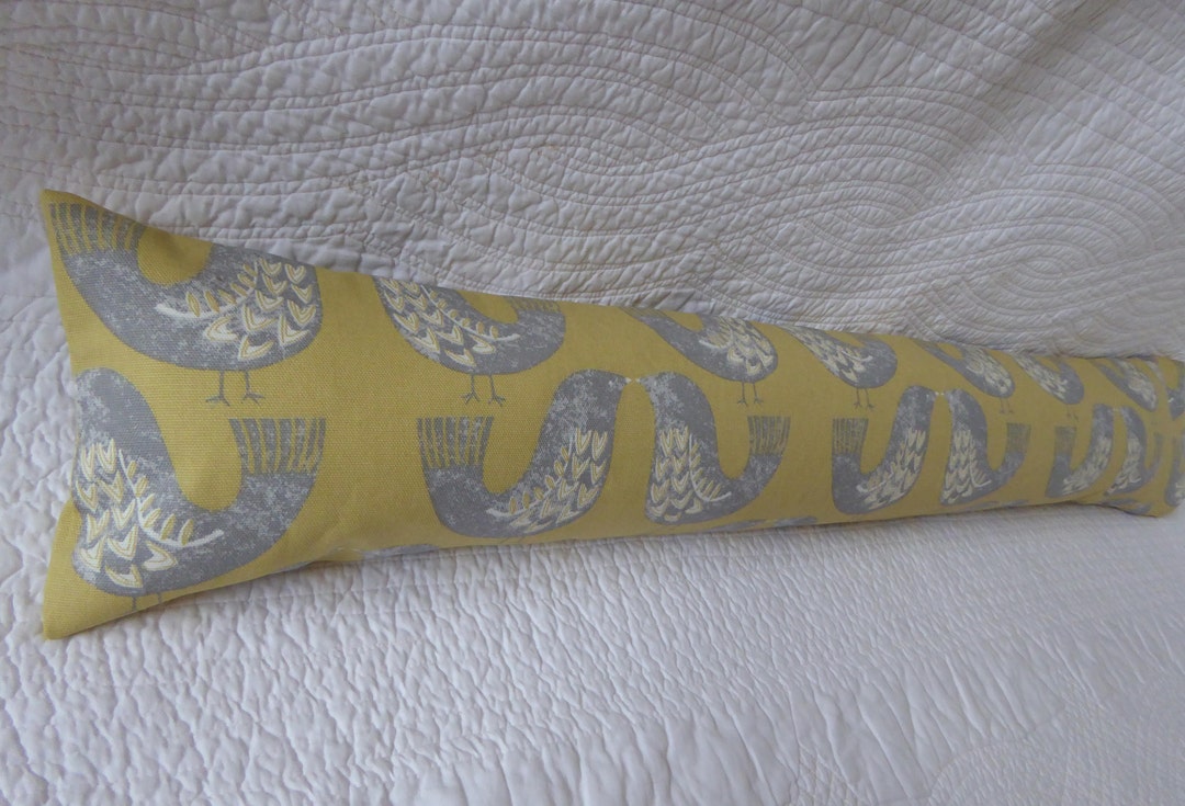 Extractor de tiro Hecho a mano 100% Algodón Scandi Bird Print Tela ...