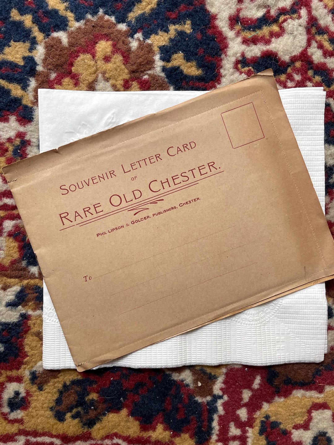 Early 1900s Souvenir Letter Card, Rare Old Chester (england) - Etsy