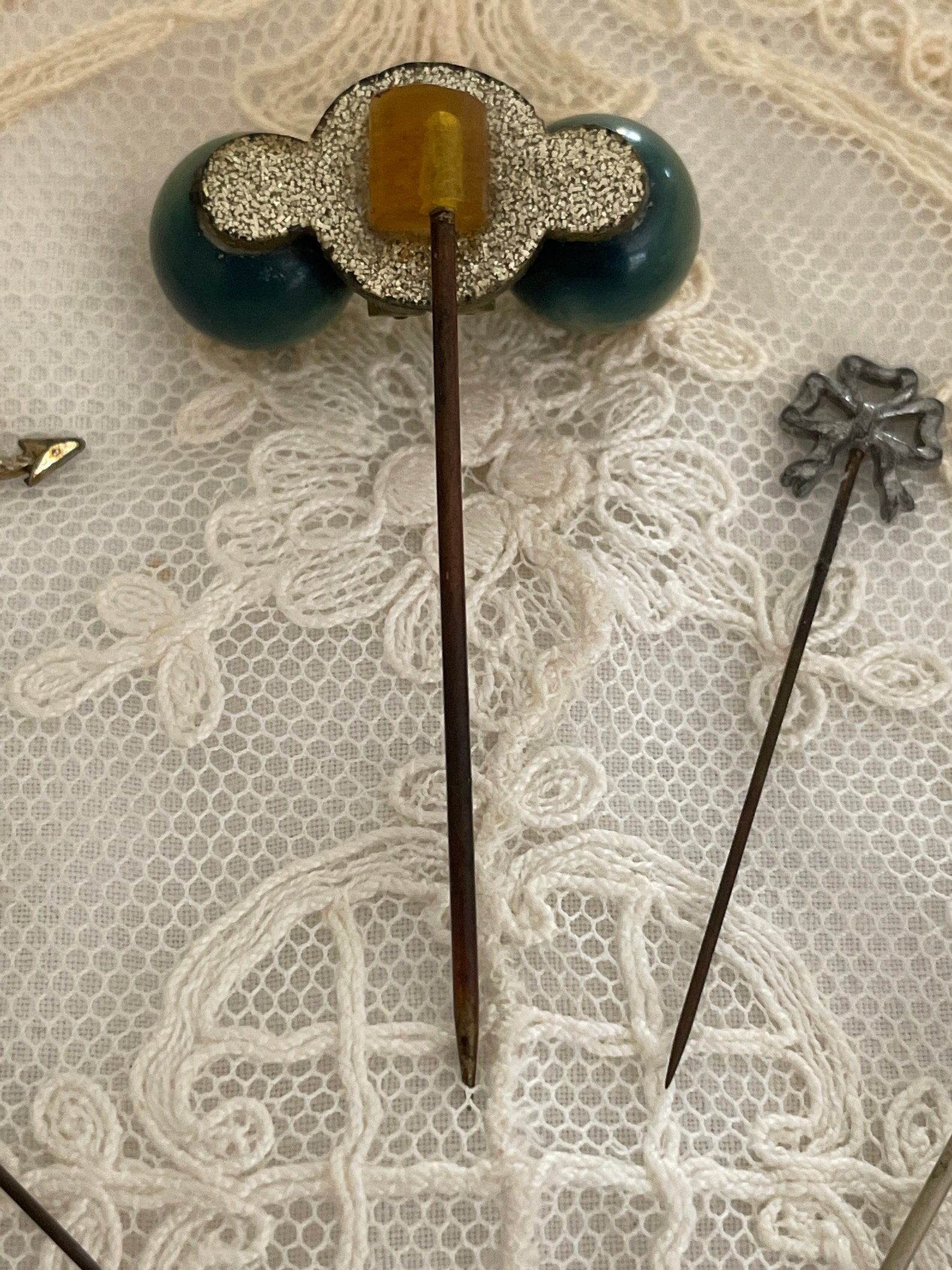 Victorian? Stick Pin/hat Pin Grouping - Etsy