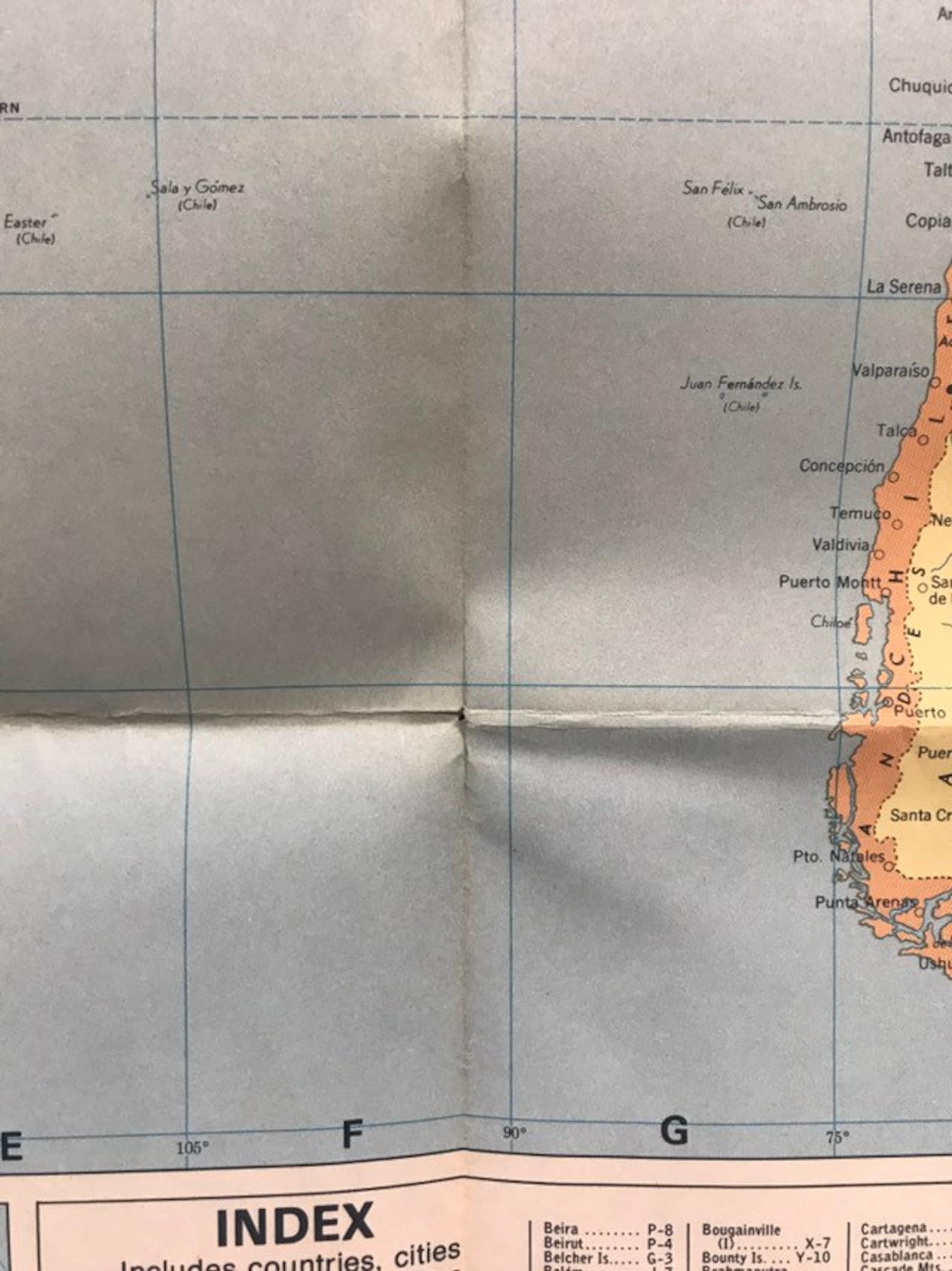 World Map Exxon Travel Club 1963 - Etsy