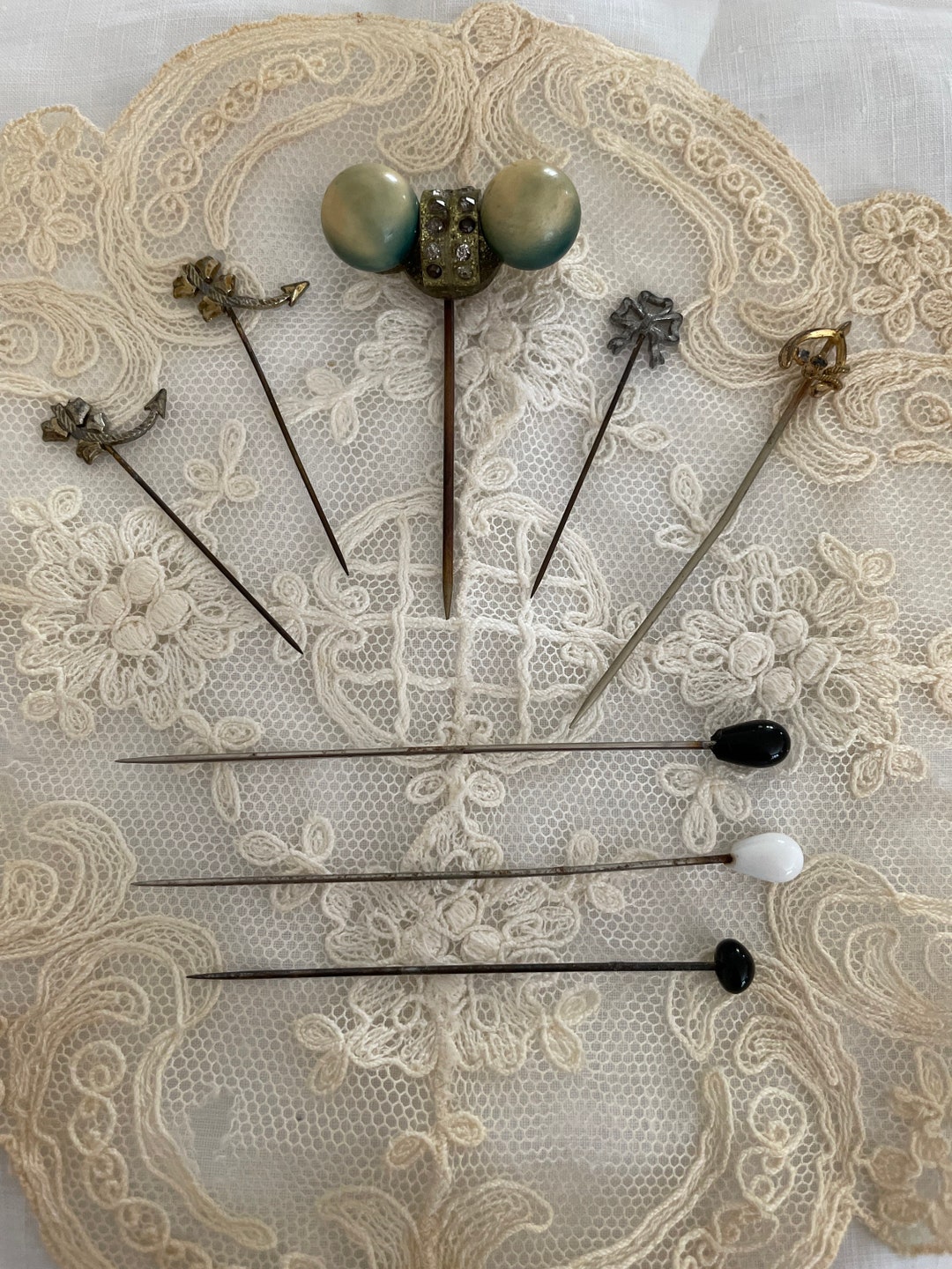 Victorian? Stick Pin/hat Pin Grouping - Etsy