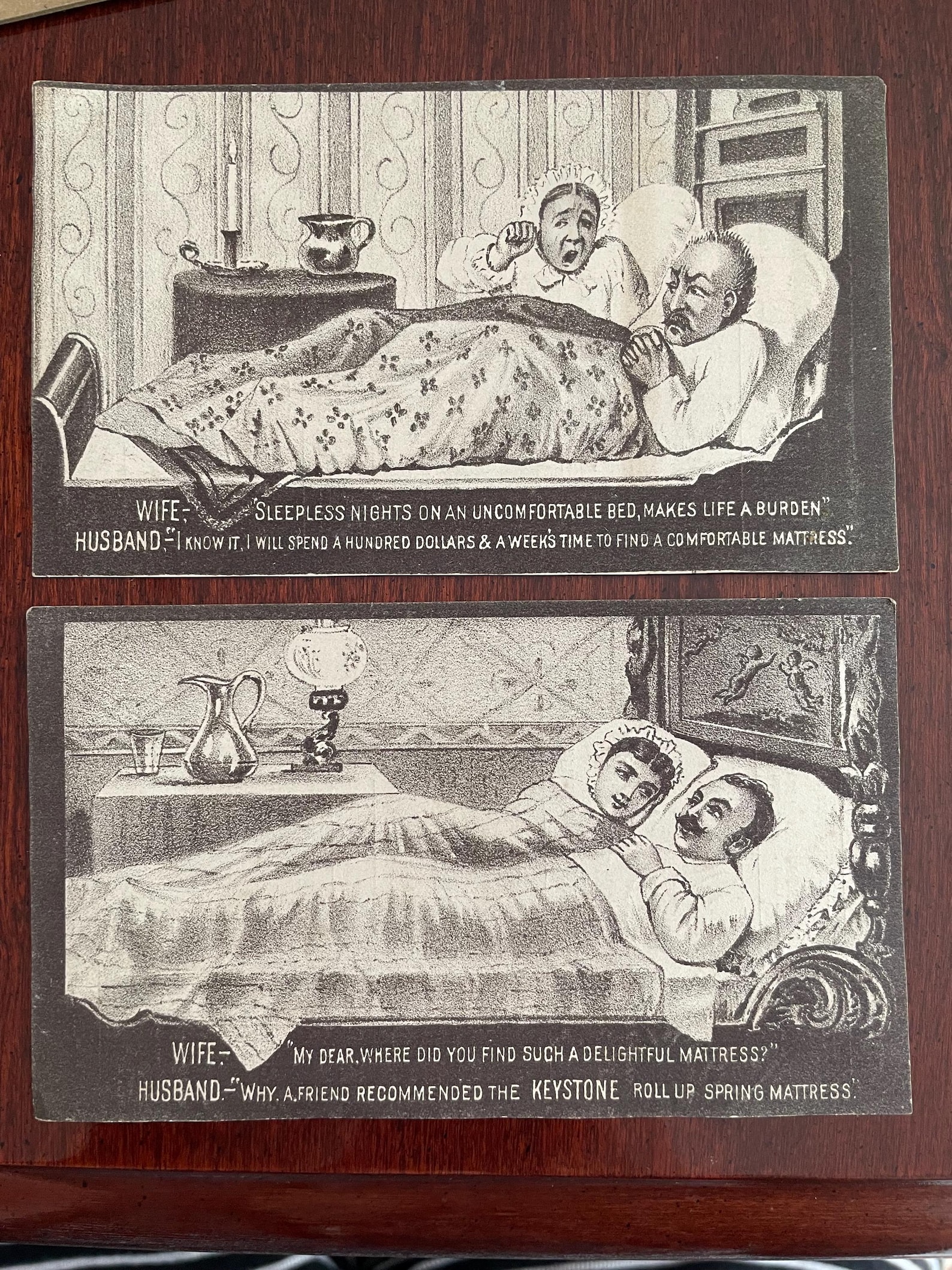 Antique Keystone “roll-up” Spring Mattess Trade/advertising Card - Etsy