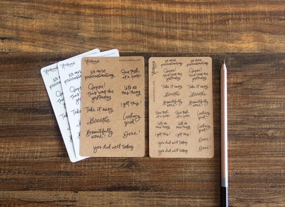 Random Encouragement Words Sticker Sheet for Planners and - Etsy