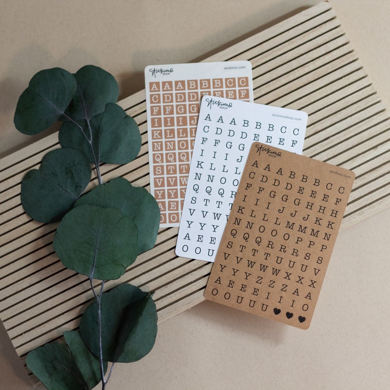 Letter Stickers - Etsy