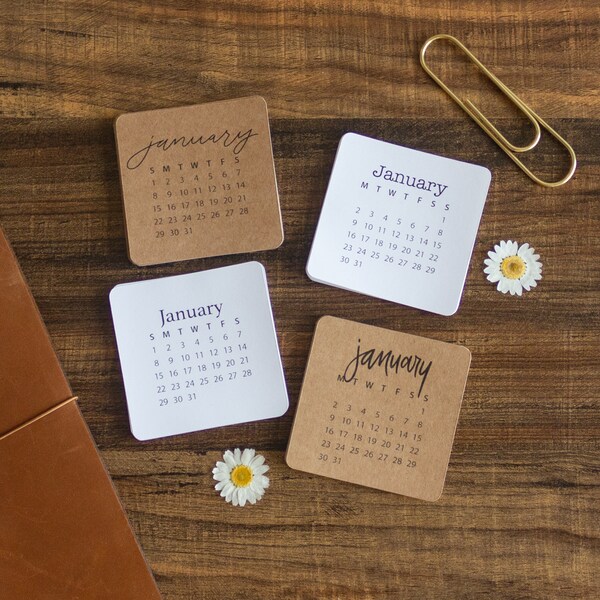 Small Calendar Stickers - Etsy
