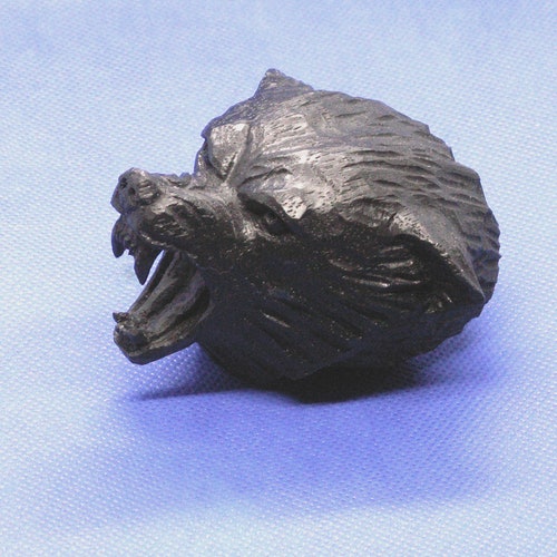 Black Wolf Gearshift Knob or Walkingstick Head - Etsy