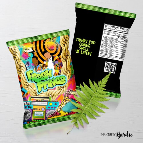 Fresh Prince Chip Bag Fresh Prince Hip Hop Chip Bag 90s - Etsy