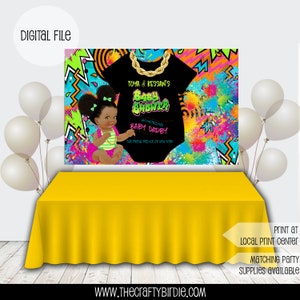 Fresh Princess Baby Shower, Fresh Princess Birthday, Banner, Fresh ...