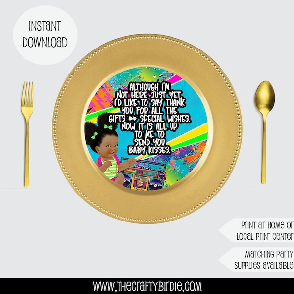 Charger Plate Thank You Cards - Etsy