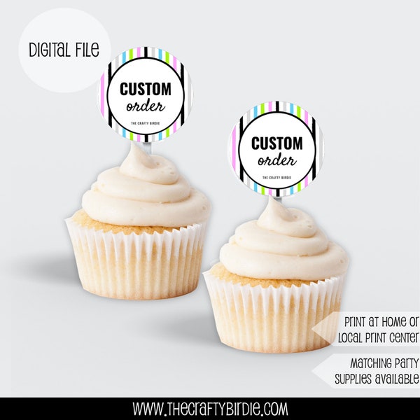 Cupcake Liner Custom - Etsy