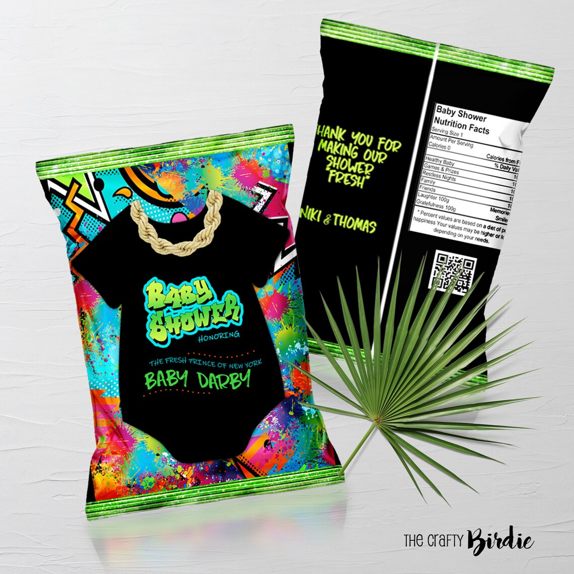 Fresh Prince Chip Bag, Hip Hop Party, 90s Theme, Throwback Party Decor ...