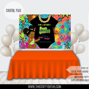 Fresh Princess Baby Shower, Fresh Princess Birthday, Banner, Fresh ...