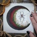 Yule Spider Painting / Art Print / Winter Witch / Yule Decor / Yule Art ...