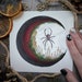 Yule Spider Painting / Art Print / Winter Witch / Yule Decor / Yule Art ...