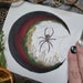 Yule Spider Painting / Art Print / Winter Witch / Yule Decor / Yule Art ...