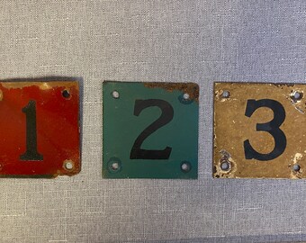 Vintage Address Numbers 1.5 Small Metal Number Sign - Etsy