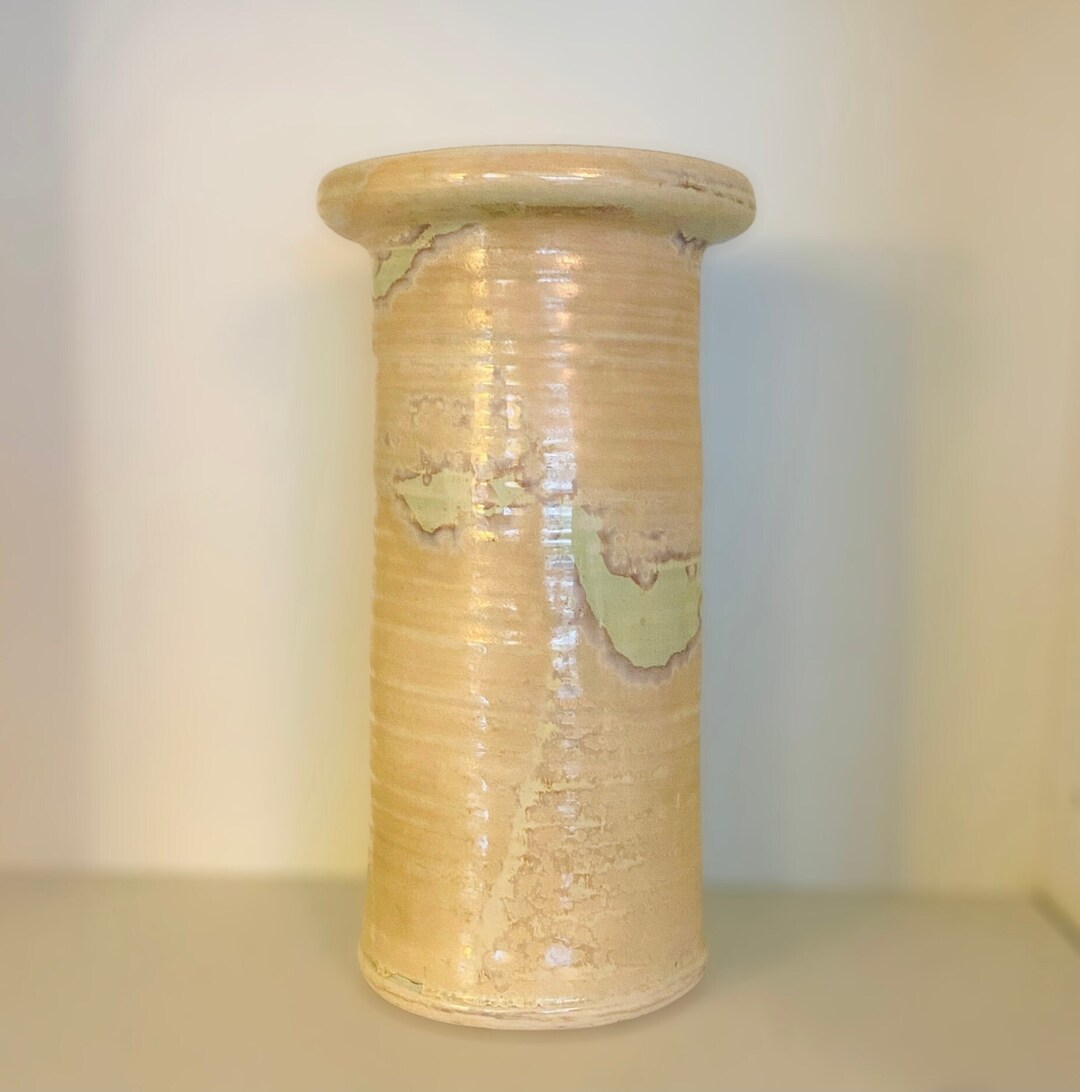 Edgecomb Potters Crystalline Vase, Approximately 9 Tall. Lovely Sea ...
