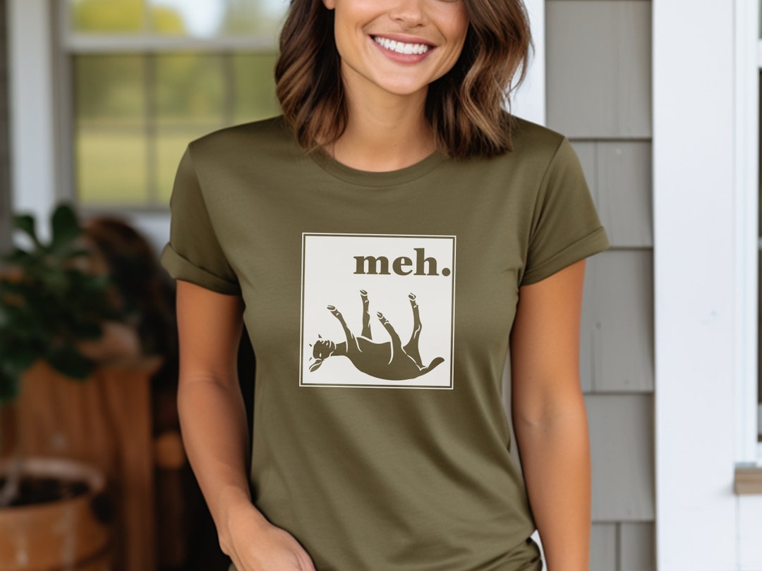 Meh Goat Funny Tshirt, Fainting Goat Lovers Gift, Goat Mom, Homestead ...