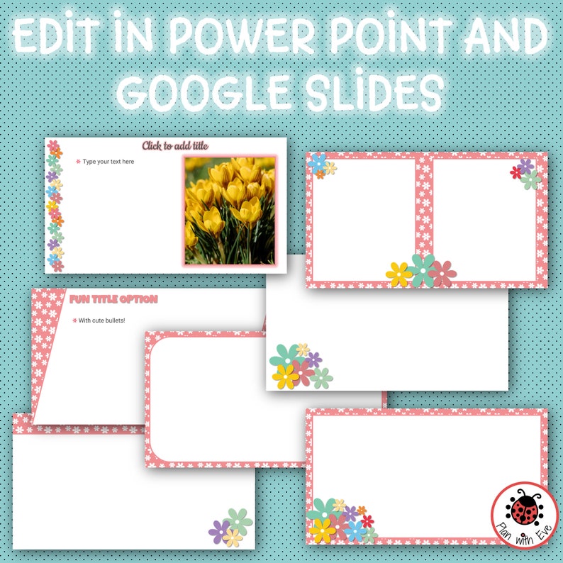 Cute Powerpoint / Google Slides Template | Widescreen | Beautiful ...