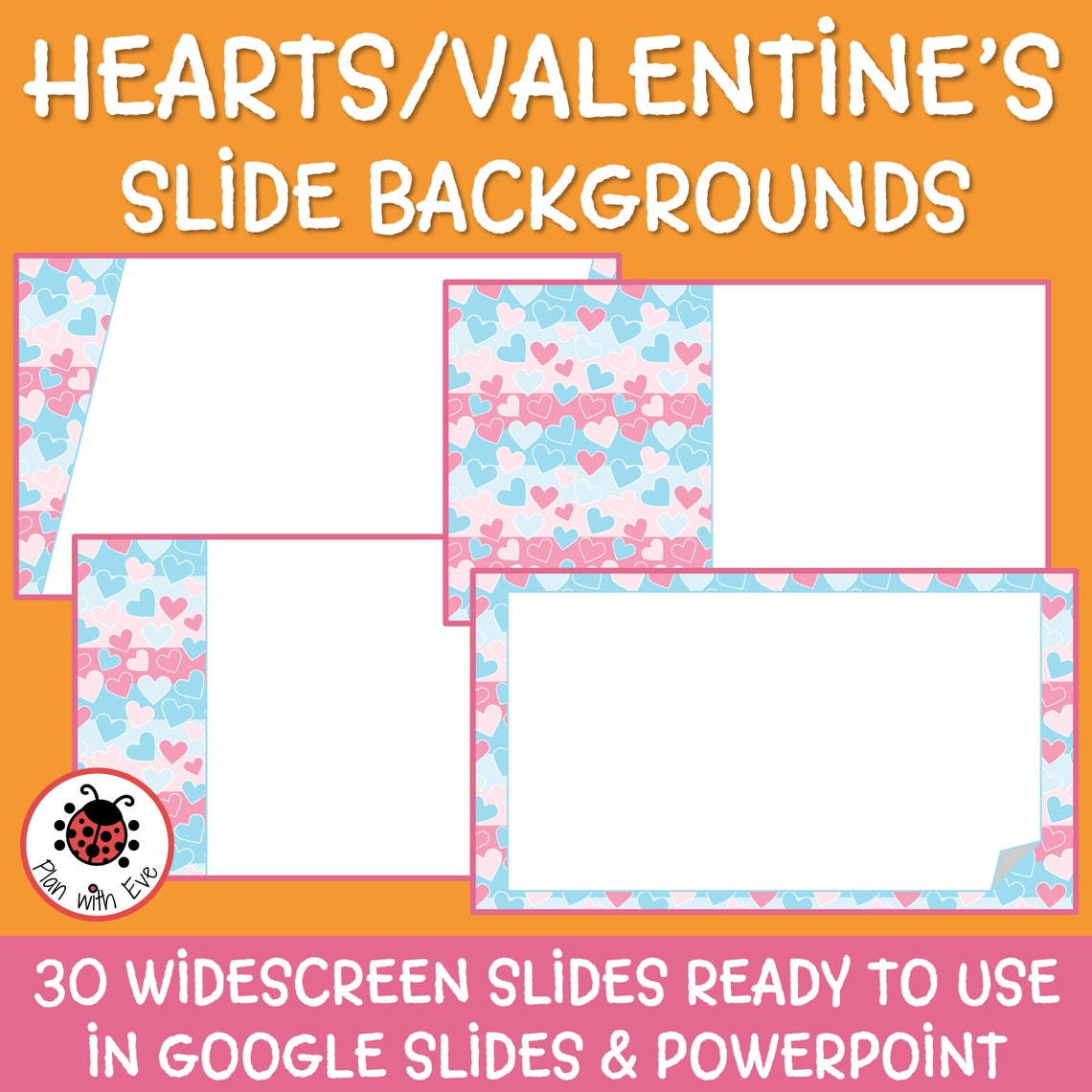 VALENTINE'S HEARTS Cute Power Point & Google Slides Presentation ...