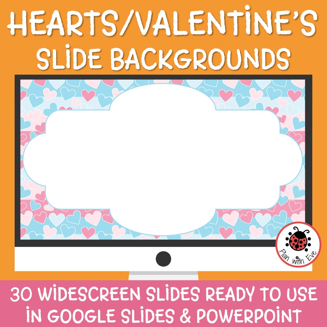 VALENTINE'S HEARTS Cute Power Point & Google Slides Presentation ...