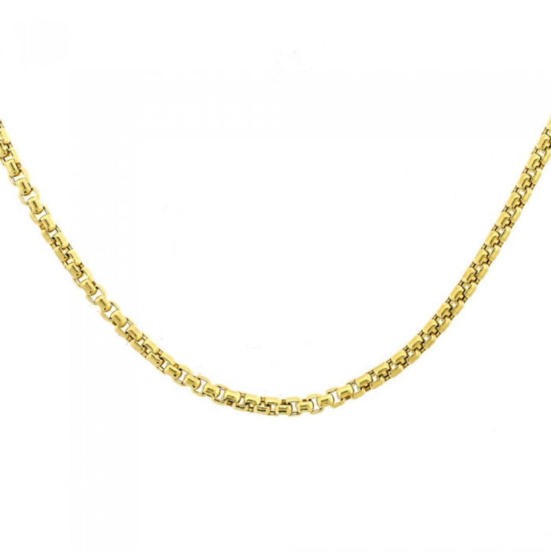 14K Yellow Gold 24 Inch Box Link Chain 8.2 Grams 2mm - Etsy