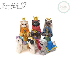 Handmade Cat Nativity Set: Cat Lover Gift - Etsy