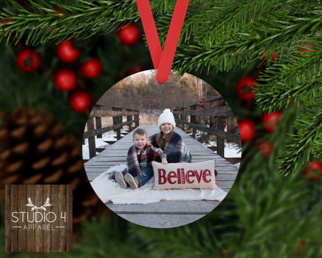 Custom Photo Ornament, Design You Own Ornament, Personalized Photo Gift ...