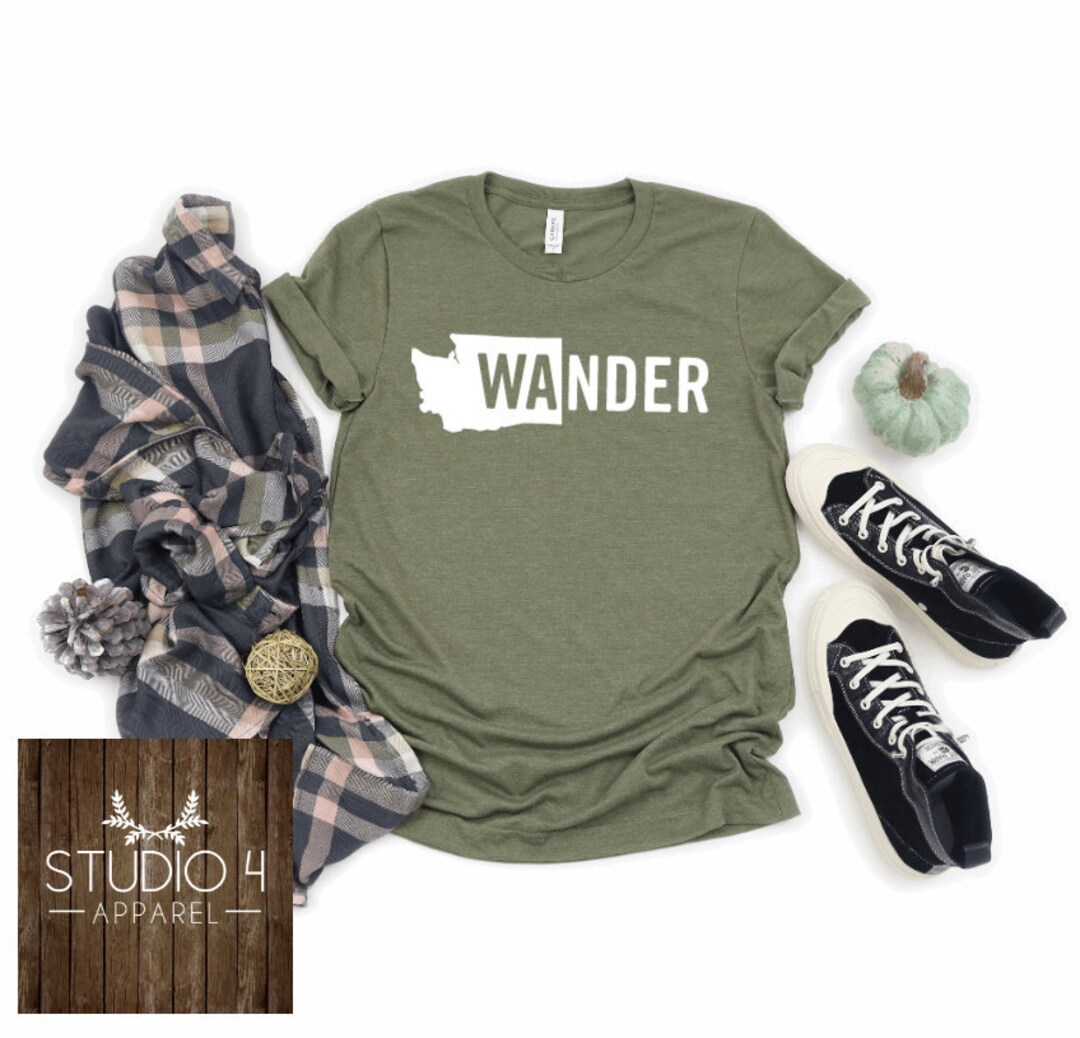 Washington State Shirt, WA, USA Adventure T-shirt, Pacific Northwest ...