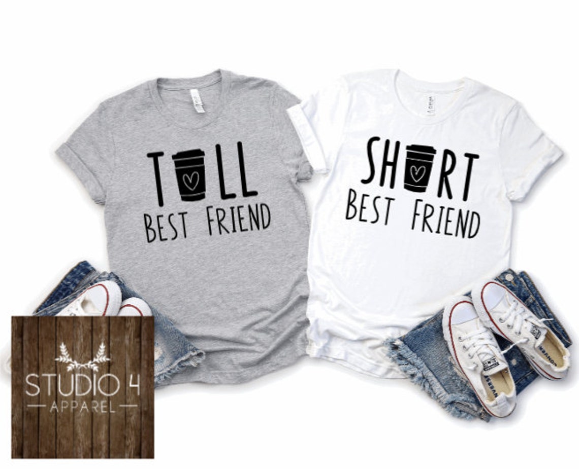 Matching Best Friend Shirts Coffee Lover Shirts Tall Best - Etsy