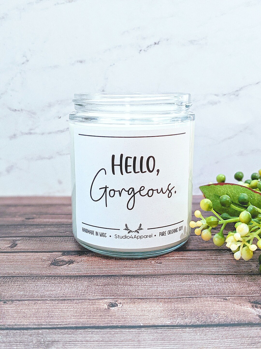 Hello Gorgeous, Hand Poured 8oz Soy Candle, Wax Melts, Damon, Enzo ...