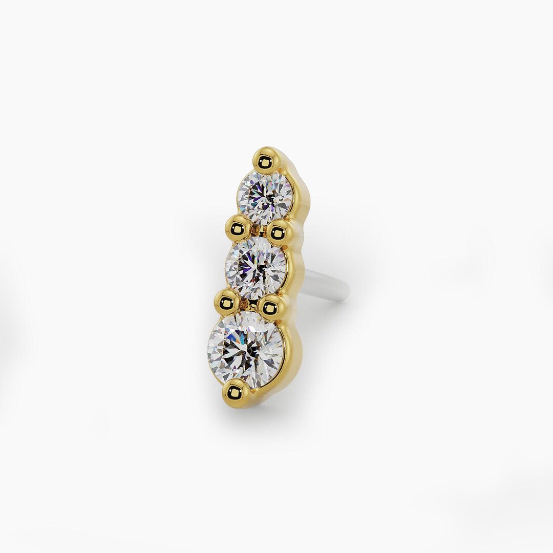 Gradient Diamonds Piercing Stud End - Etsy