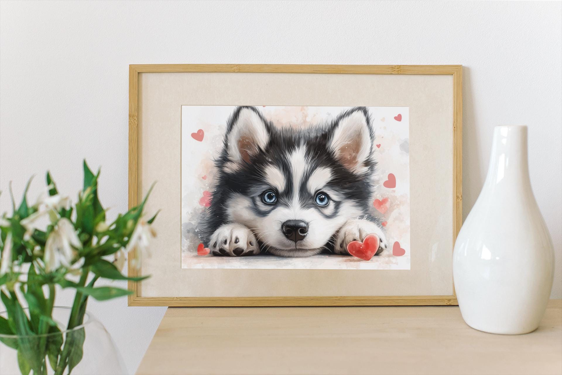 Valentine Husky PNG Bundle, Valentine Png, Valentines Day Png, Husky ...