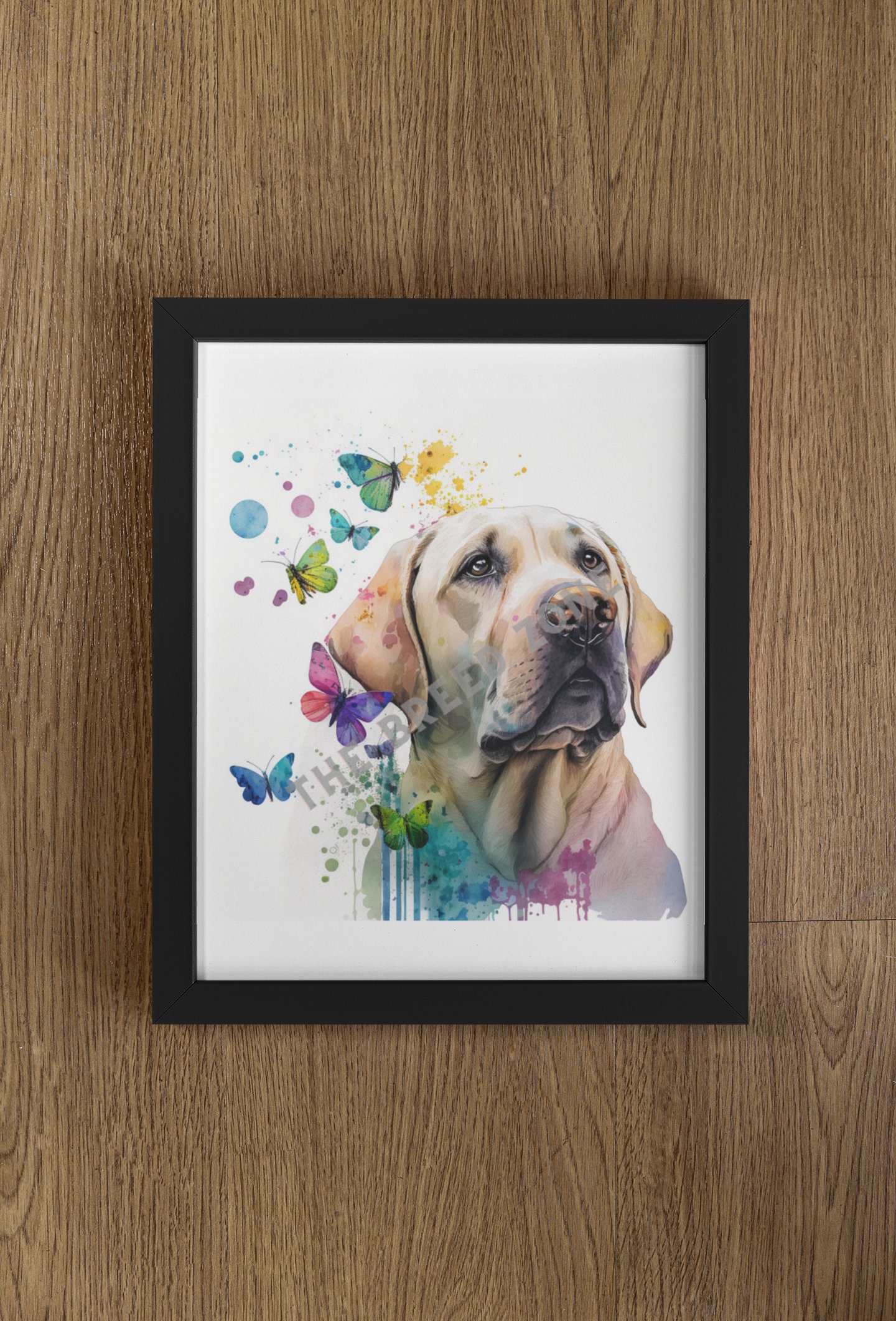 Yellow Labrador Retriever Watercolor Digital Art, Yellow Labrador ...