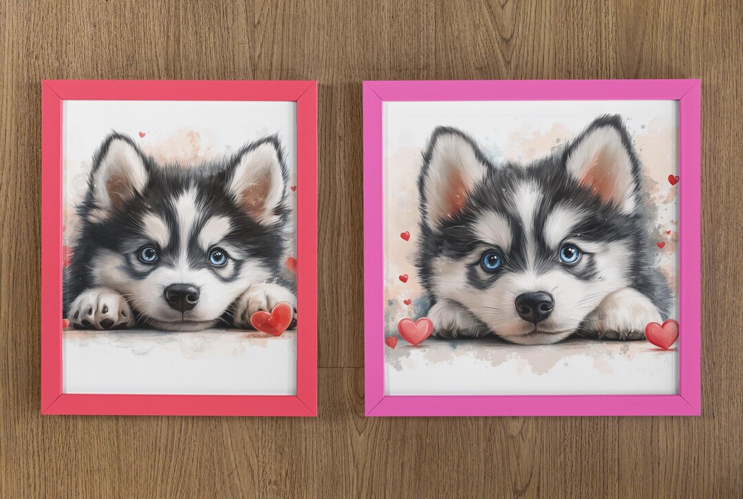 Valentine Husky PNG Bundle, Valentine Png, Valentines Day Png, Husky ...
