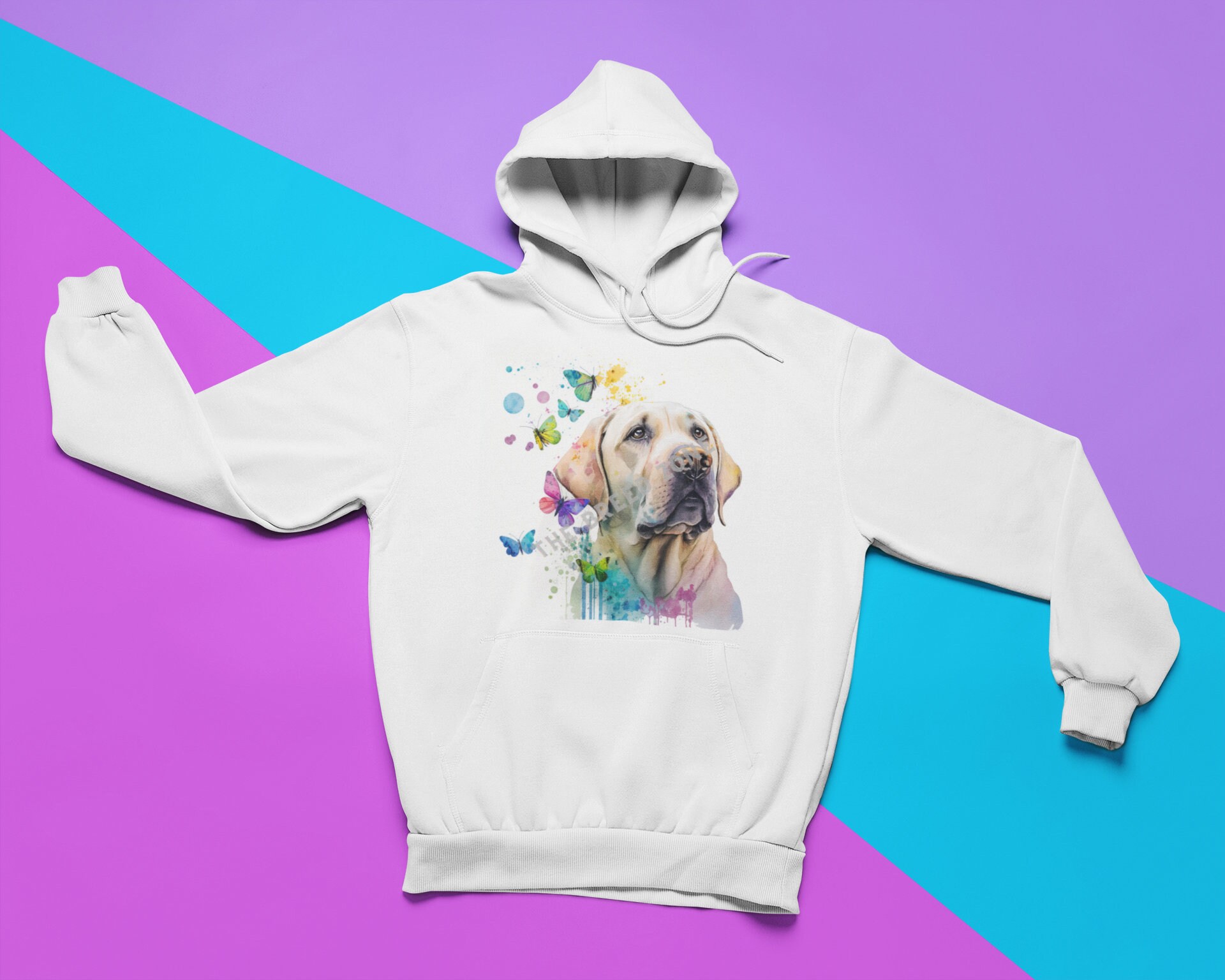 Yellow Labrador Retriever Watercolor Digital Art, Yellow Labrador ...