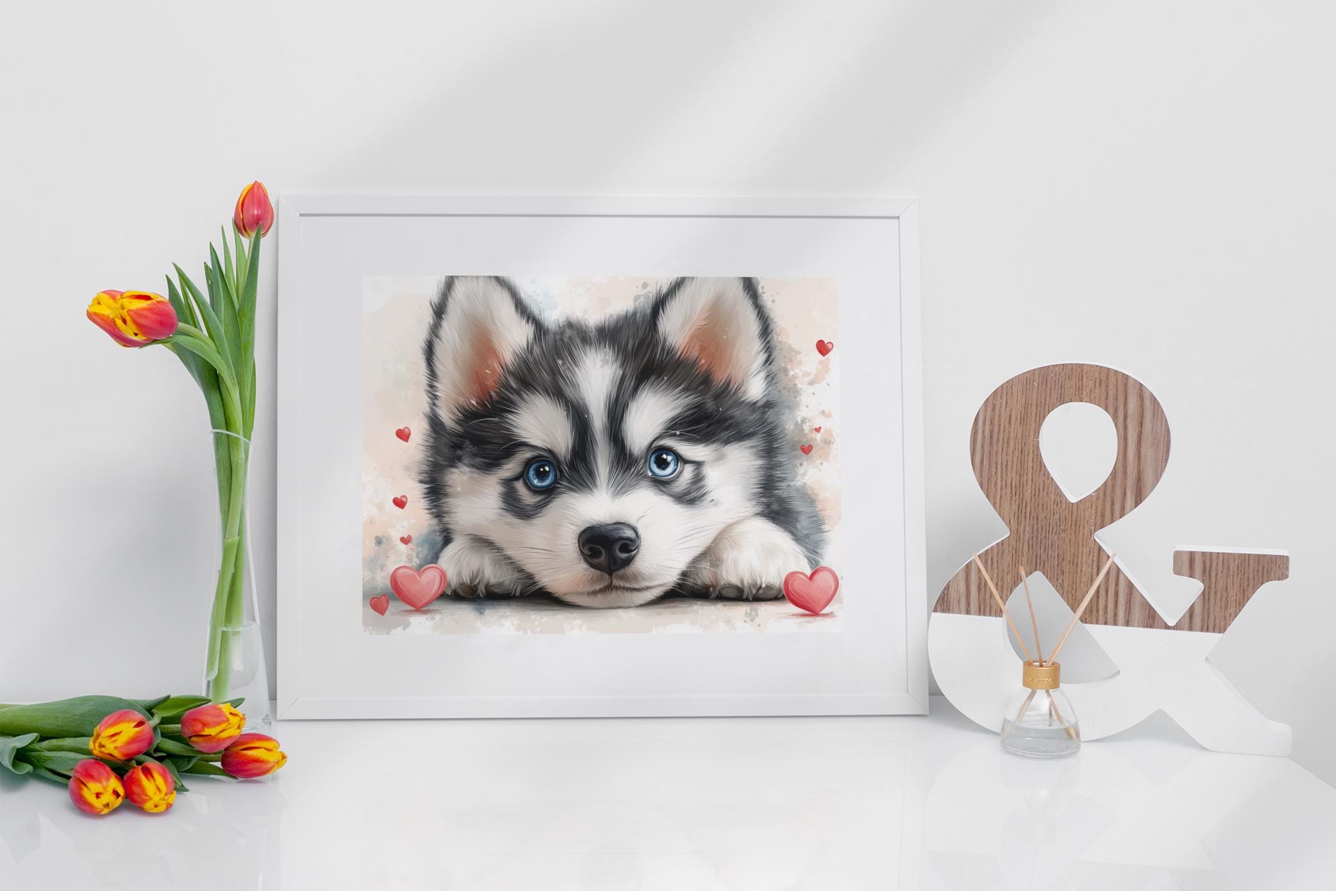 Valentine Husky PNG Bundle, Valentine Png, Valentines Day Png, Husky ...