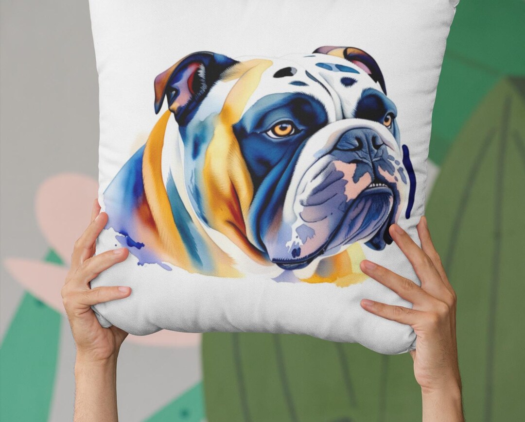BUNDLE of English Bulldog Watercolor Digital Art, English Bulldog PNG ...