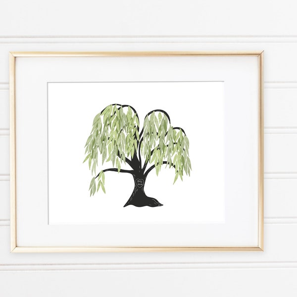 Willow Tree Print - Etsy